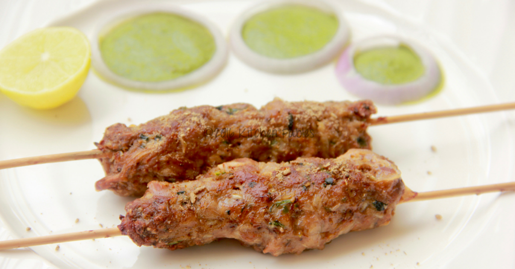 Mutton Seekh Kabab Recipe | Kitchen Fables